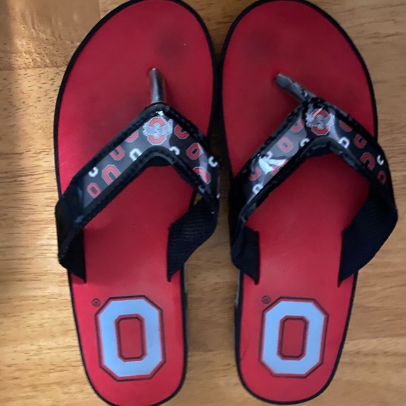 Shoes | Ohio State Flip Flops Sz 8 | Poshmark